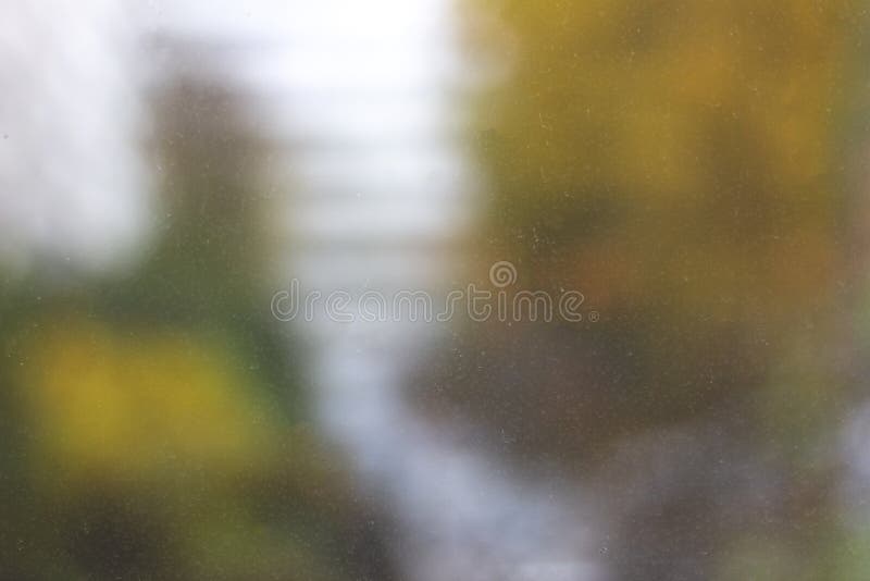 The Surface of the Glass, Covered with Stains and Dust Stock Image ...