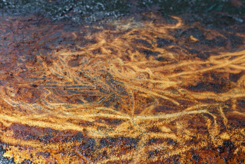 The Dirty Texture of the Old Pan Bottom Stock Image - Image of scratch ...