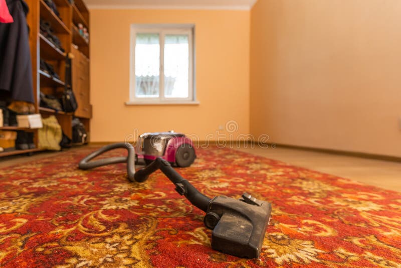 Dirty Vacuum Cleaner in the Dressing Room Stock Photo - Image of dust ...