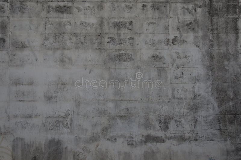 Dirty Wall Texture With Gray Brick For Background Stock Photo - Image ...