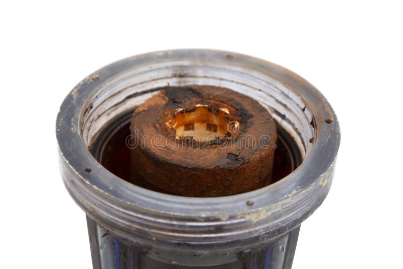 Dirty water filter stock photo. Image of house, holder - 147145068