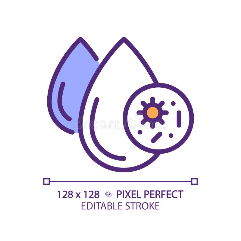 Dirty water RGB color icon stock vector. Illustration of contour ... Dirty water RGB color icon stock vector. Illustration of contour ...