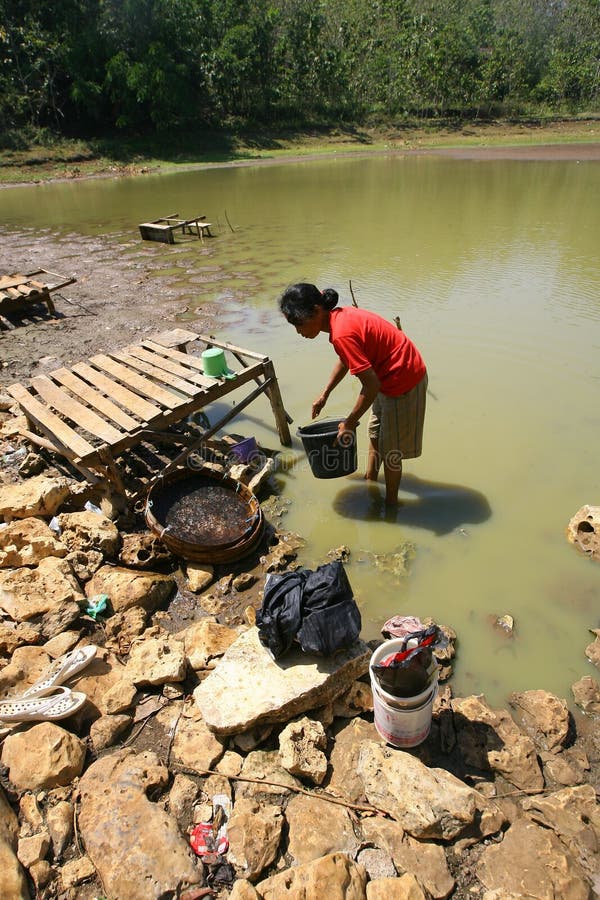 Dirty water editorial photography. Image of season, indonesia - 57756437