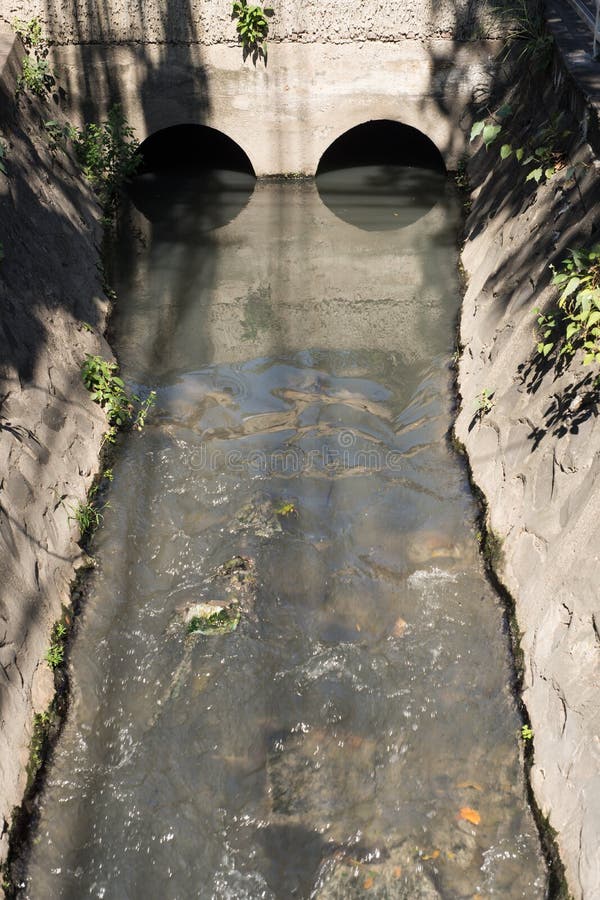 Dirty water way stock image. Image of dirty, water, canal - 85267601