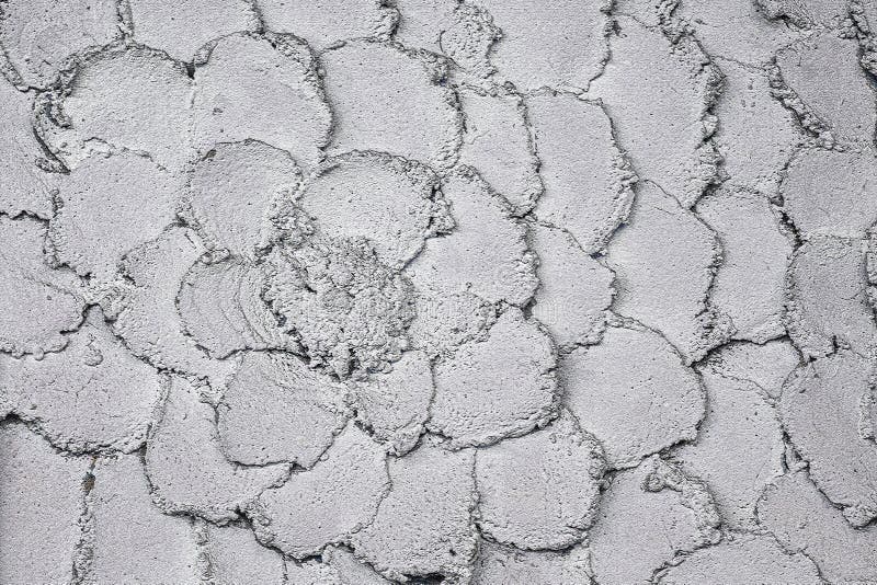 Concrete Wall with Raised Flower Pattern Texture Stock Photo - Image of ...