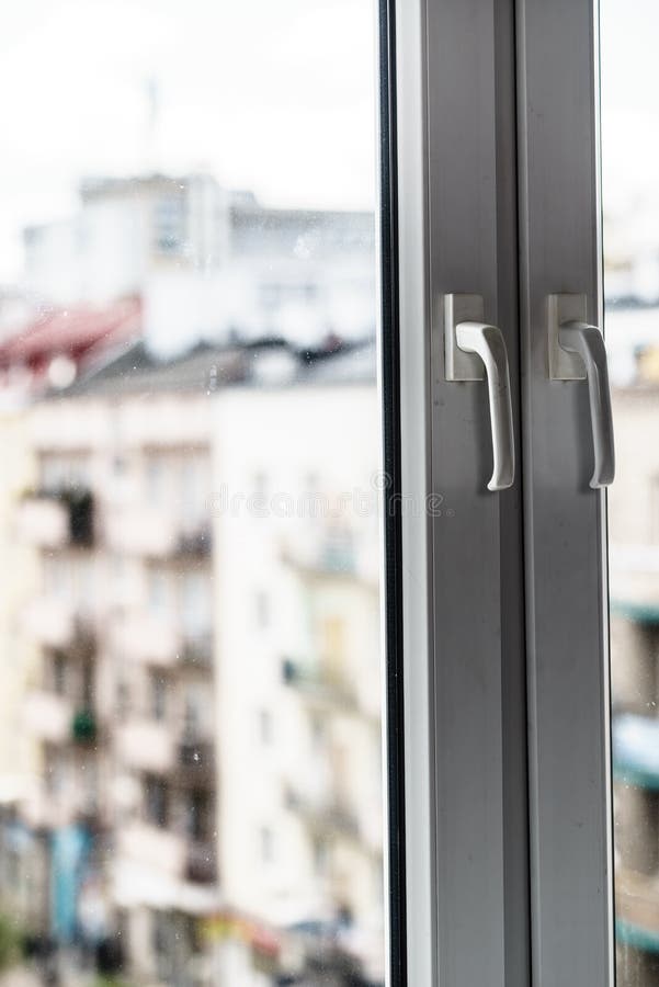 Dirty window plastic frame stock photo. Image of dirt - 124497936