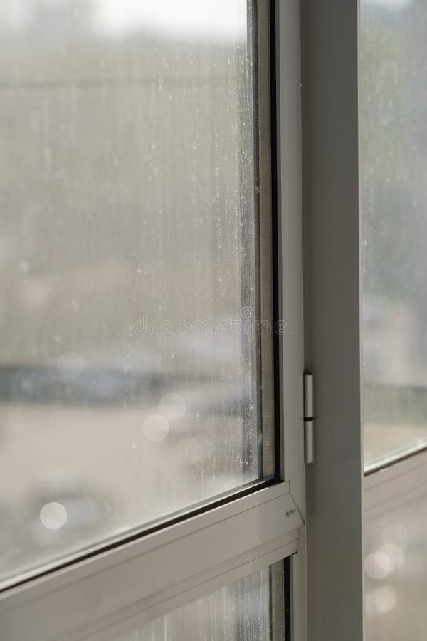 Dirty Windows in Divorces. House Cleaning Stock Image - Image of ...