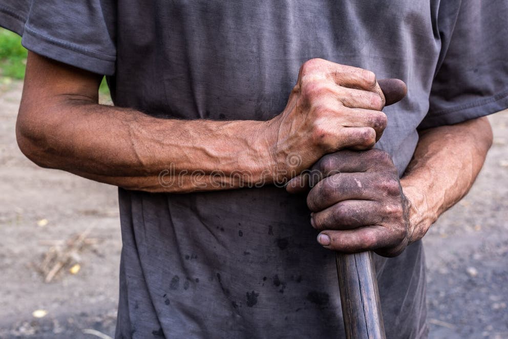 Dirty worker hands. stock image. Image of dirty, grime - 331225801