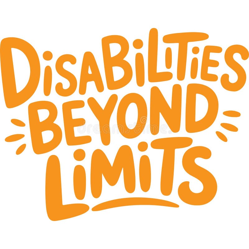 Disabilities Beyond Limits Motivational Poster Stock Vector ...
