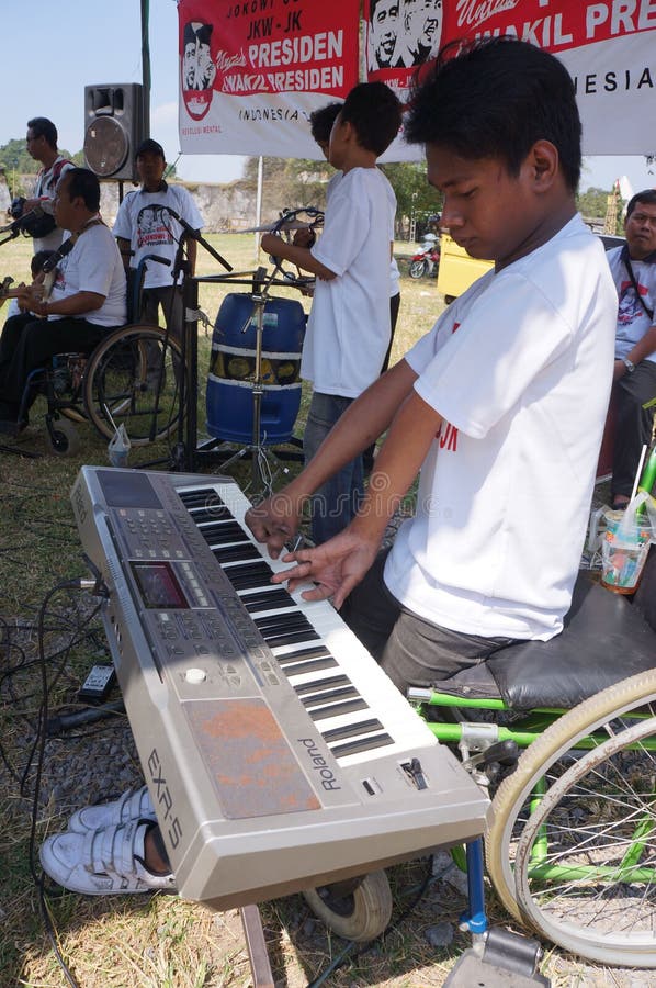 Disabilities play music editorial photo. Image of play - 41369601