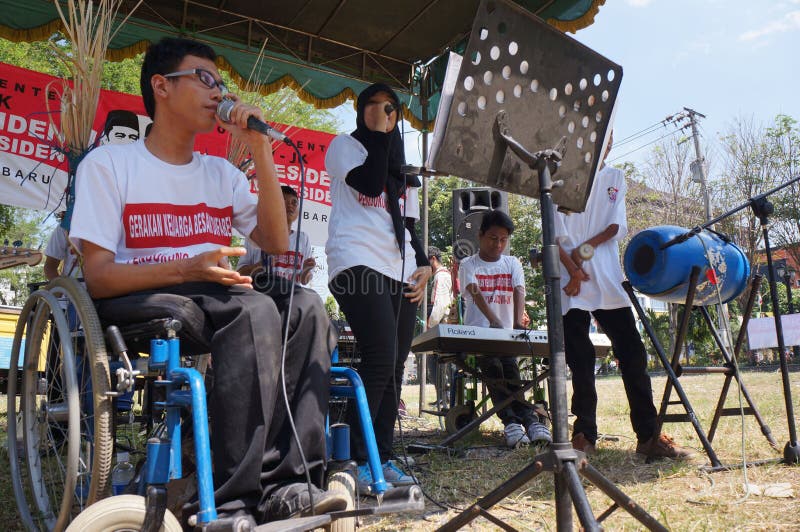 Disabilities play music editorial image. Image of central - 41369635