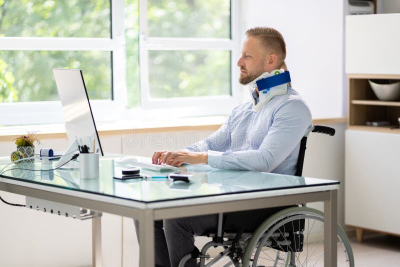 Disability Accident in Office Stock Photo - Image of workload ...