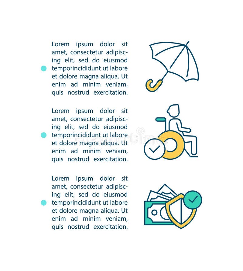 Disability Benefits Concept Icon with Text Stock Vector - Illustration ...