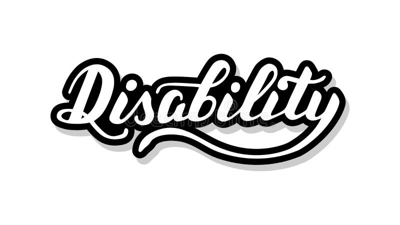 Disability Calligraphy Template Text for Your Design Illustration ...