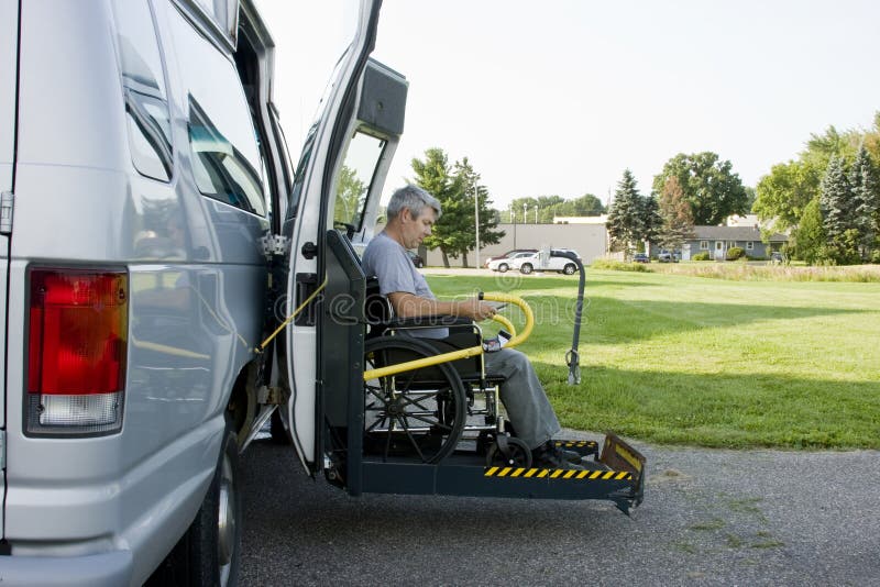 Disability conversion van stock photo. Image of assist - 20822480