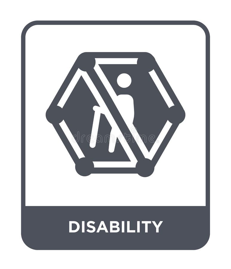 Disability Icon in Trendy Design Style. Disability Icon Isolated on ...