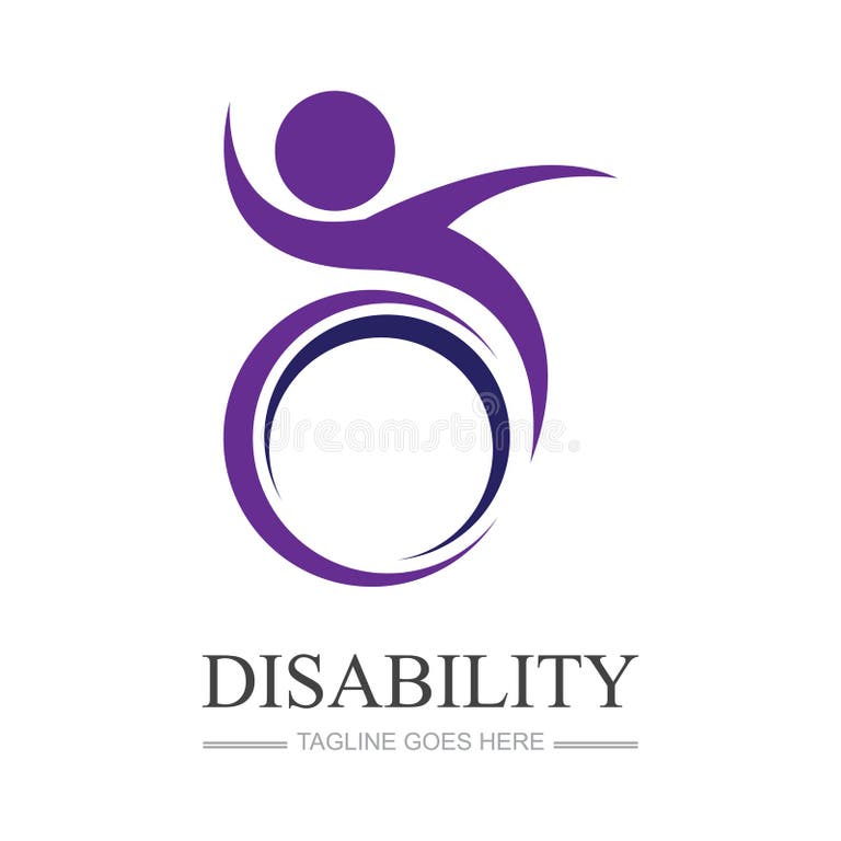 Disability Logo Vector Illustration Design Template Stock Vector ...