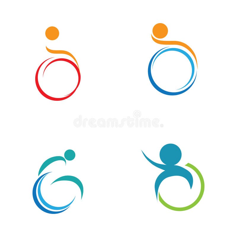 Disability Logo Vector Illustration Design Template Stock Vector ...