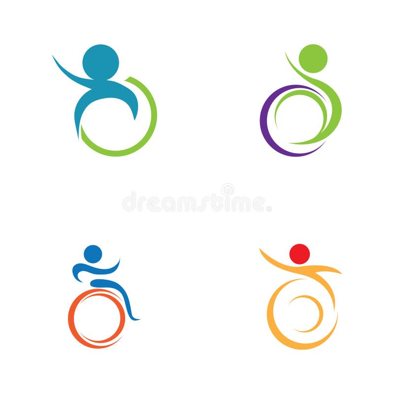 Disability Logo Vector Illustration Design Template Stock Vector ...