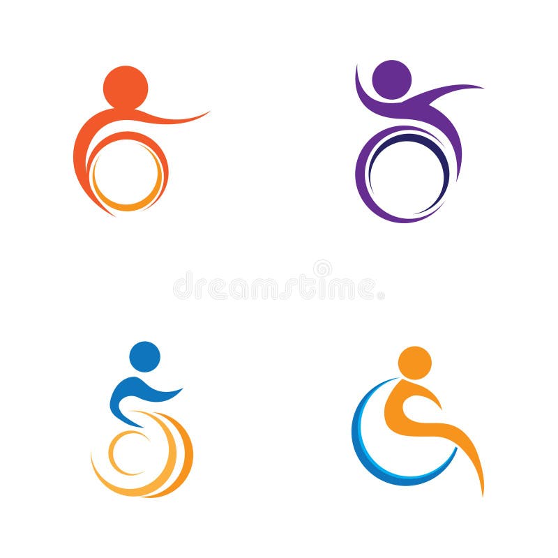 Disability Logo Vector Illustration Design Template Stock Vector ...