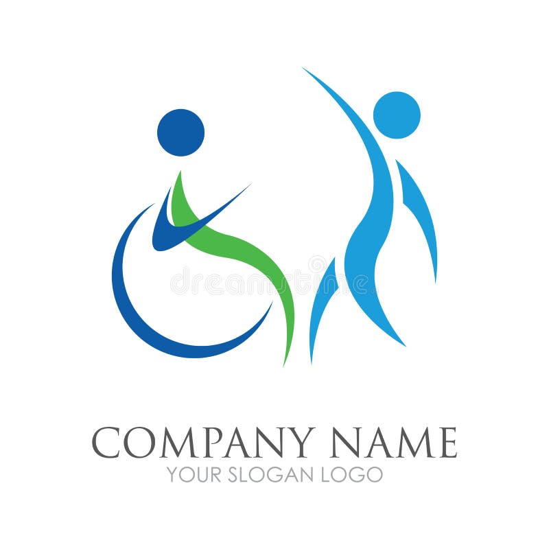 Disability Logo Vector Illustration Design Template - Vector Stock ...