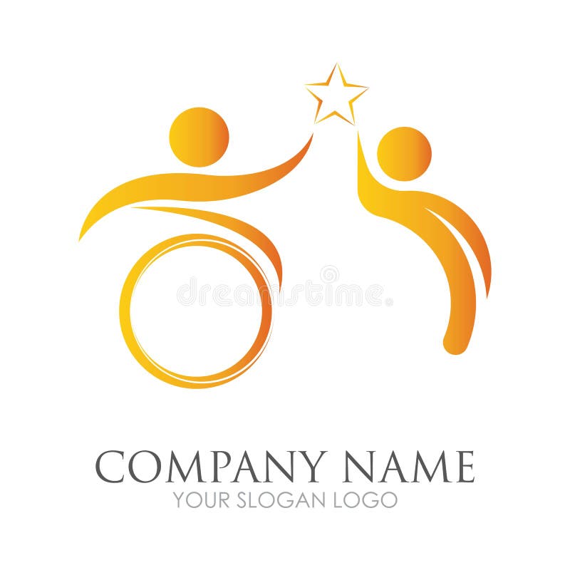 Disability Logo Vector Illustration Design Template - Vector Stock ...