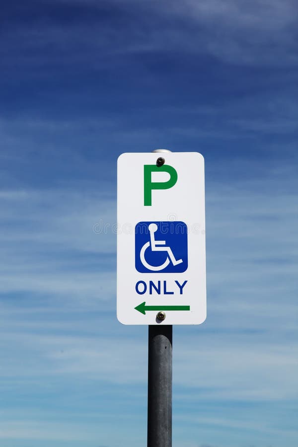 Disability parking sign stock photo. Image of daylight - 145264004