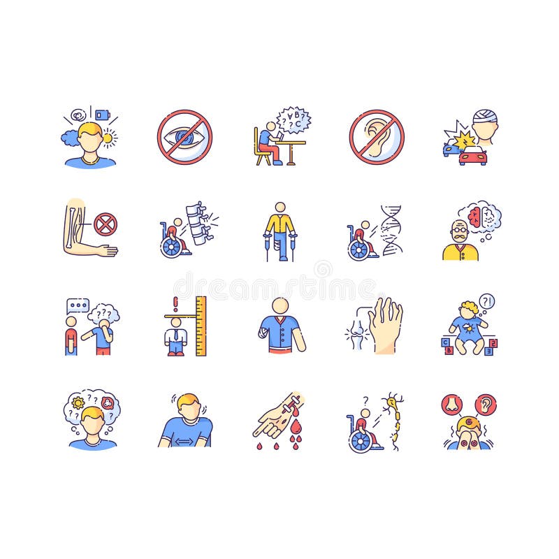 Physical Disability Icons Stock Illustrations – 582 Physical Disability ...