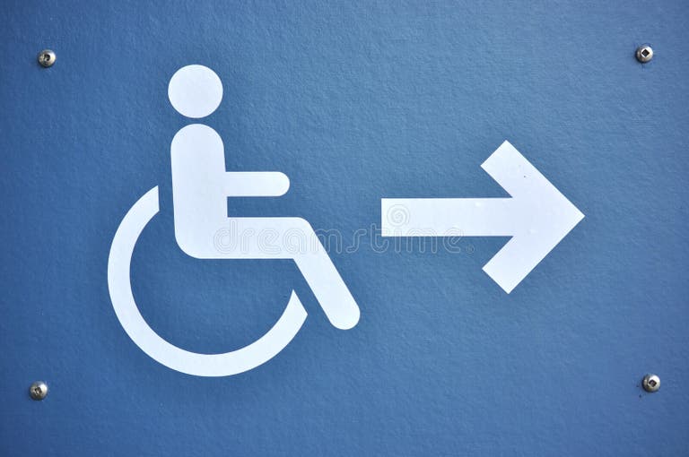 DISABLE ACCESS SIGN stock illustration. Illustration of disable - 27280592