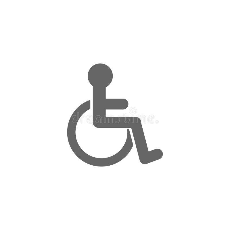 Disable Wheelchair Icon Vector Design Symbol Stock Vector ...