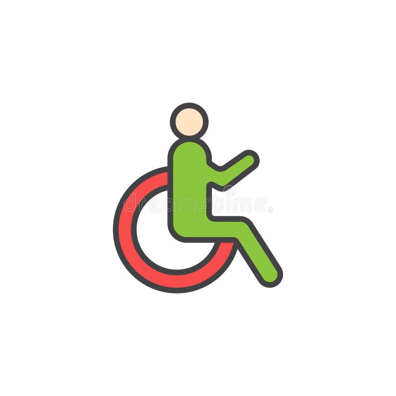 Disable Icon in Colored Version Stock Vector - Illustration of disable ...