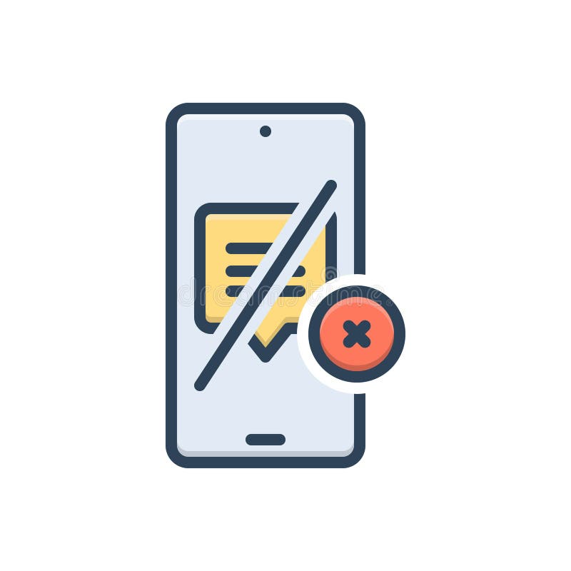 Color Illustration Icon for Disable, Privacy and Unseen Stock ...