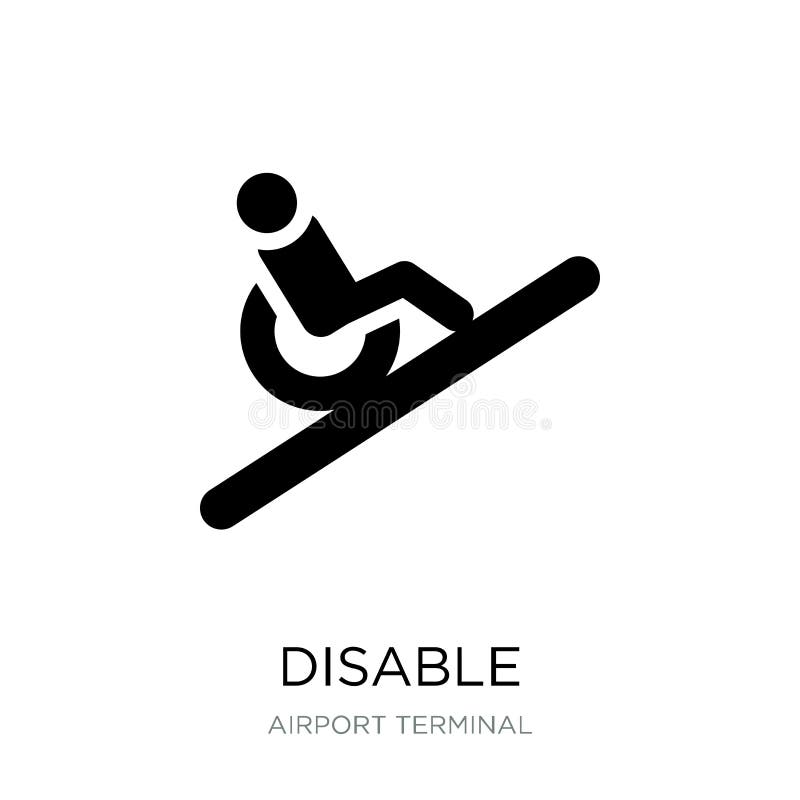 Disable Icon in Trendy Design Style. Disable Icon Isolated on White ...