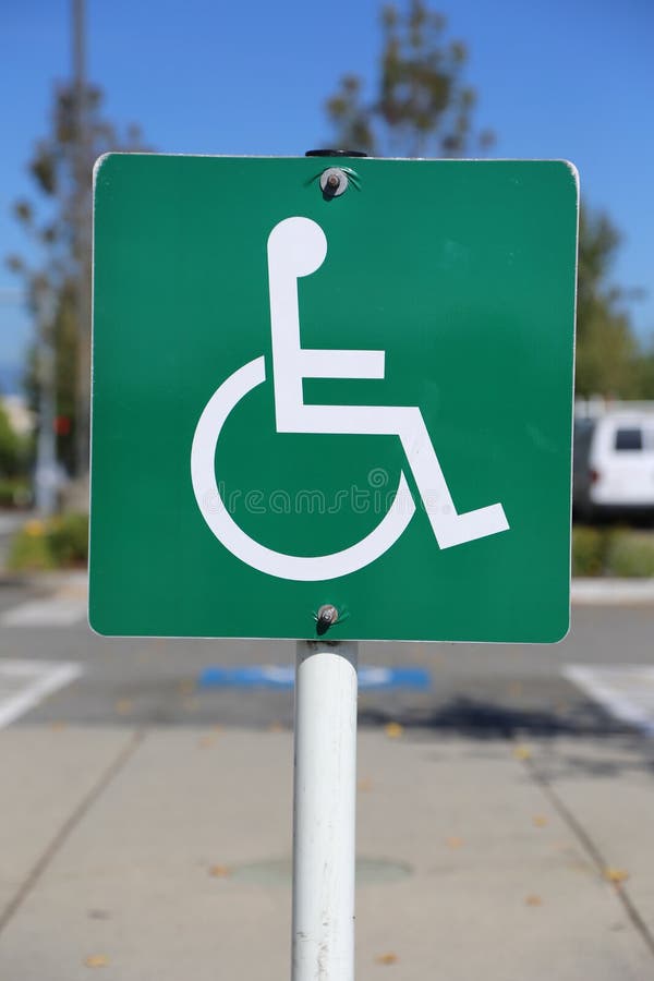Disable parking sign stock image. Image of paralyzed - 32981875