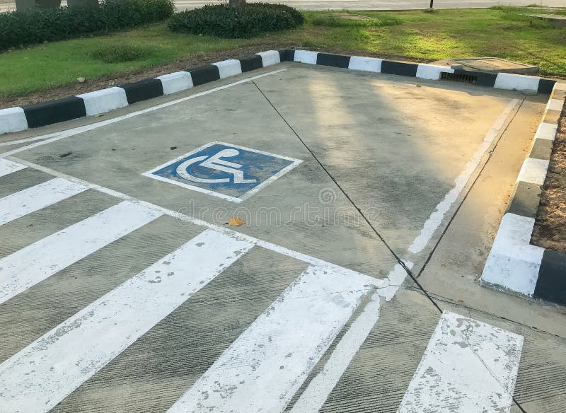 Ramped Access, Using Wheelchair Ramp with Information Sign on Fl Stock ...