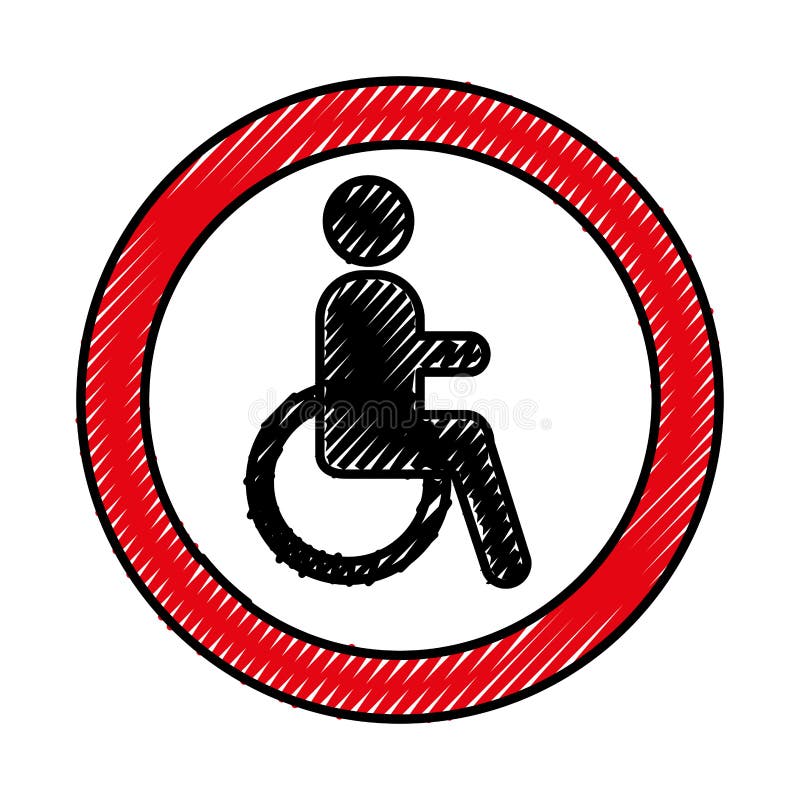 Disable Person Isolated Icon Stock Vector - Illustration of parking ...