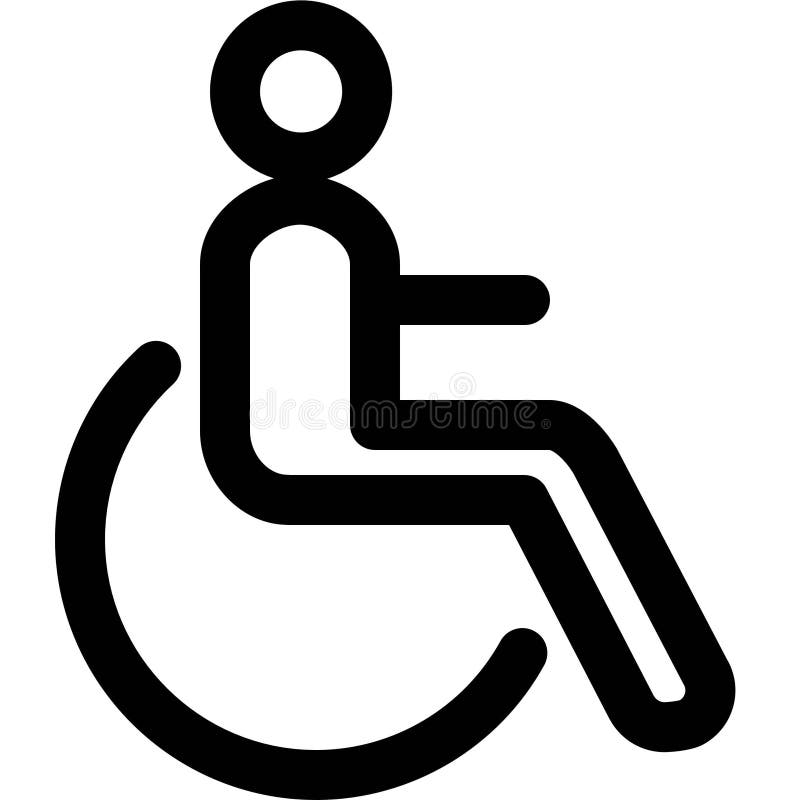 Disable person sign stock image. Illustration of diagram - 230880415