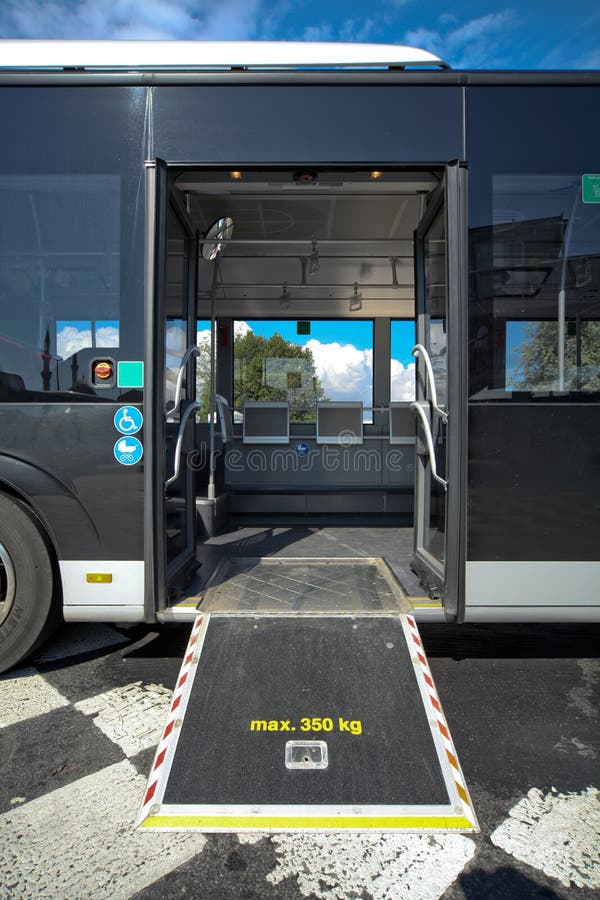 Disable ramp on bus stock photo. Image of equipment, special - 27426484