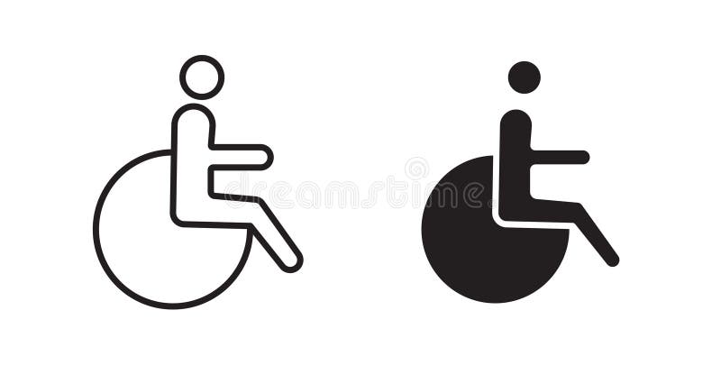 Disable vecor icon set stock vector. Illustration of icons - 340707540