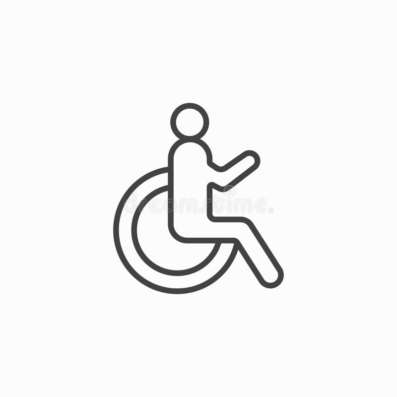 Disable vecor icon set stock vector. Illustration of disability - 340398278