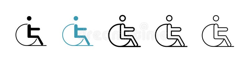 Disable vecor icon set stock vector. Illustration of isolated - 340849732