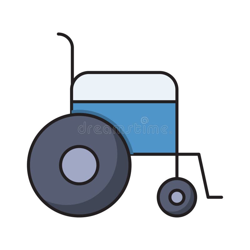 Disable Vector Flat Color Icon Stock Vector - Illustration of medical ...