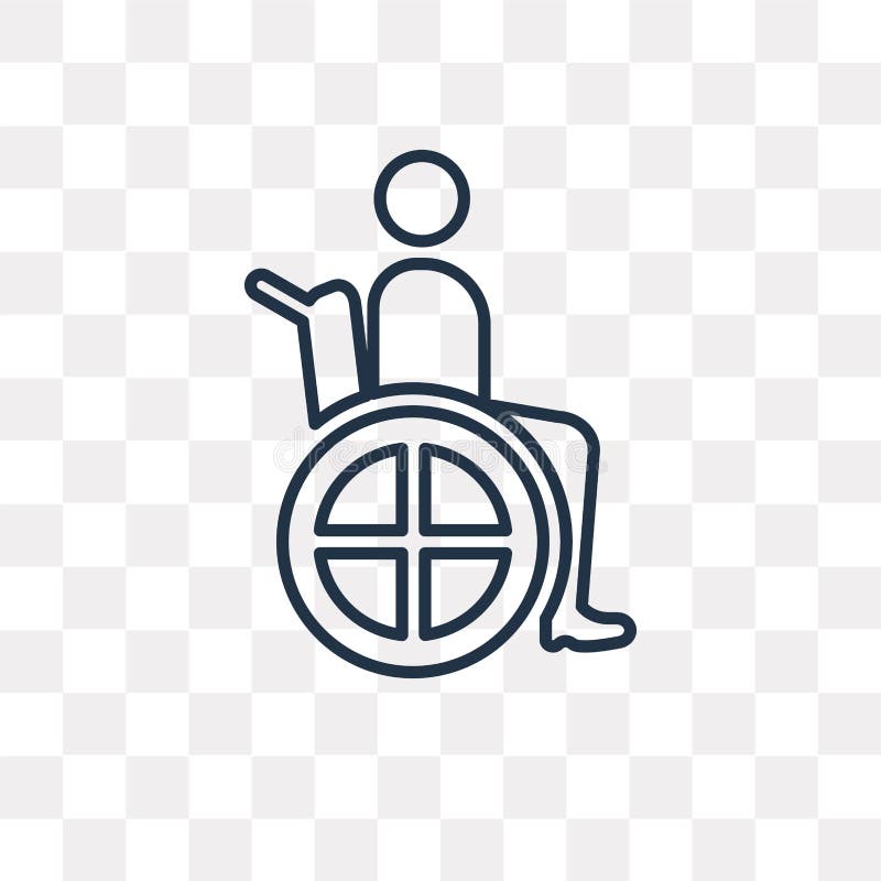 Linear Disable Icon from Airport Terminal Outline Collection. Thin Line ...