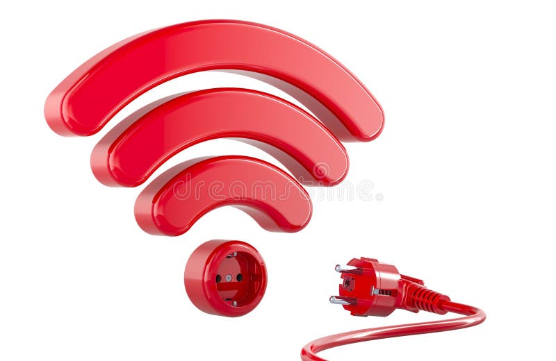 Disable of Wi-Fi Internet Connection. Disconnection of Network, Concept ...