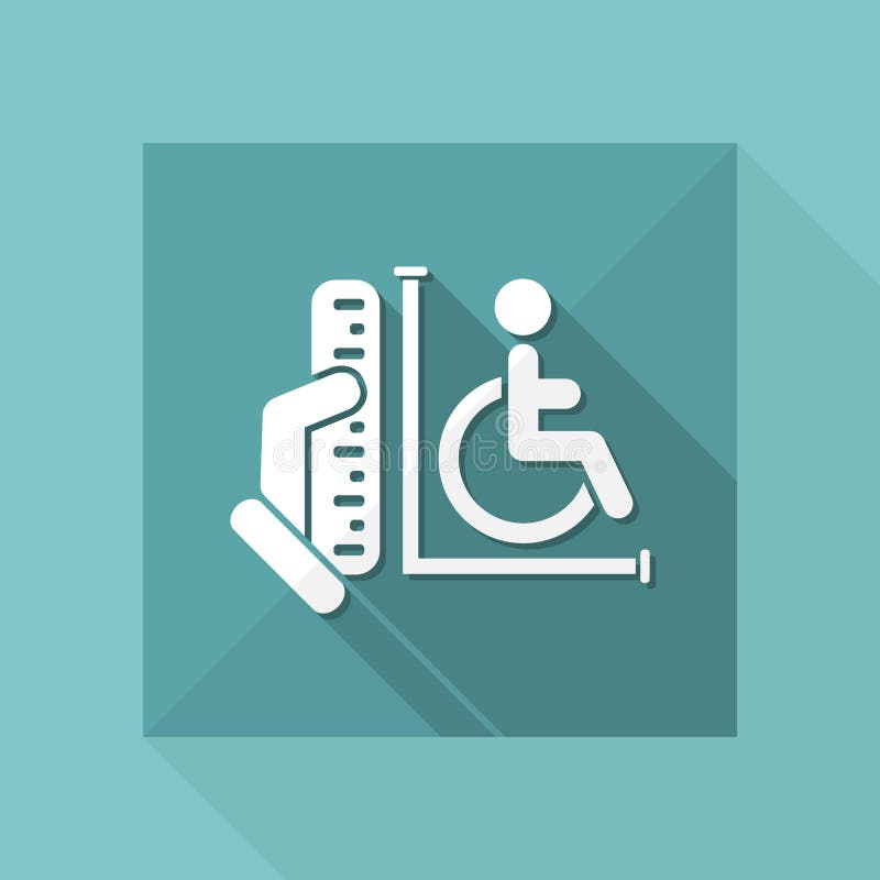 Disabled access area stock vector. Illustration of architect - 119144242