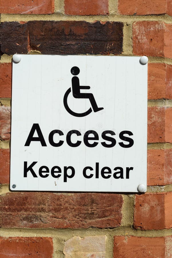 Keep Access Clear stock image. Image of sign, paint, keep - 57343707