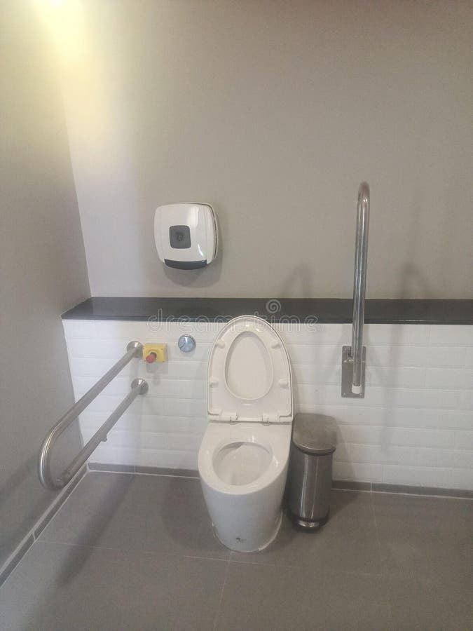 Disabled-access Toilets only Stock Image - Image of kitchen, apartment ...
