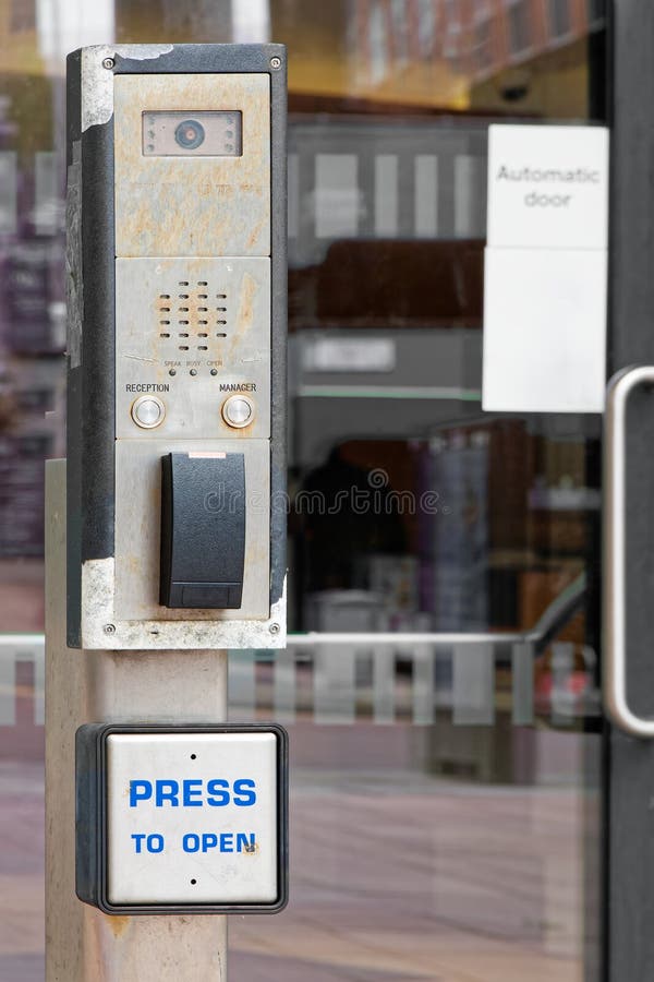 Disabled Accessible Push Button Buzzer for Assistance Sign at Building ...