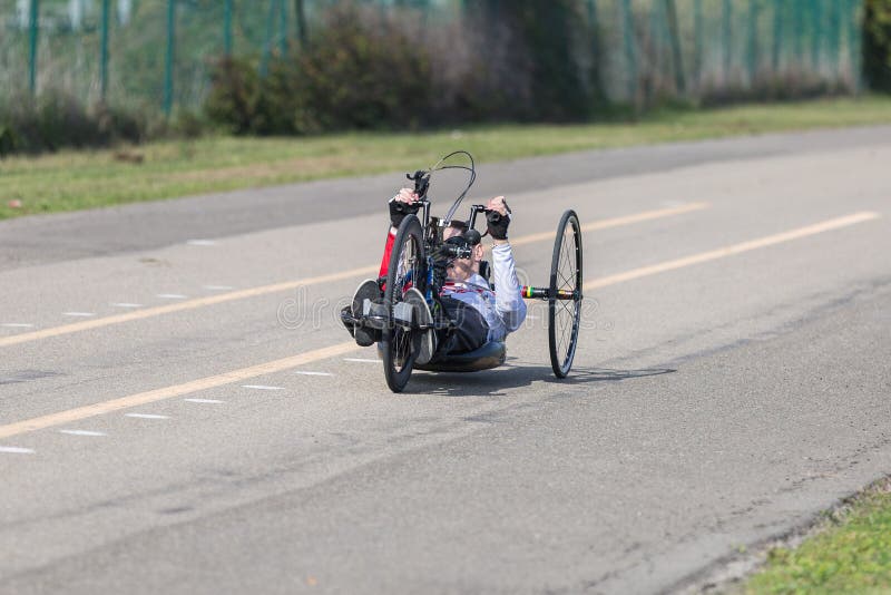 Bike for Disabled editorial image. Image of travel, cart - 46840655