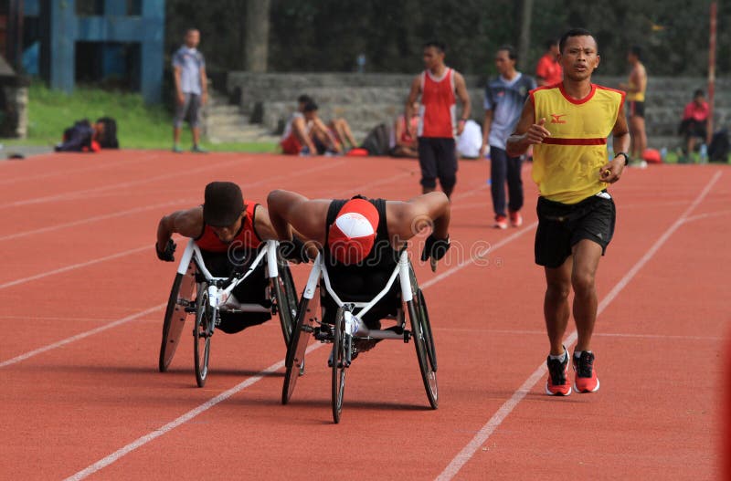 Disabled athletes editorial stock image. Image of stadium - 50456659